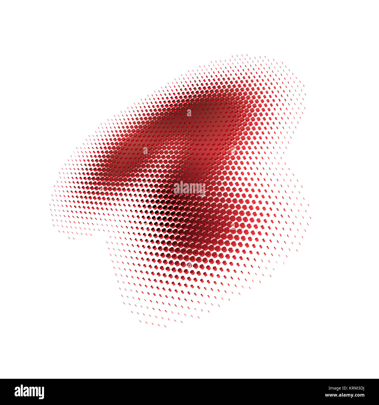 red question mark of dots on white Stock Photo - Alamy