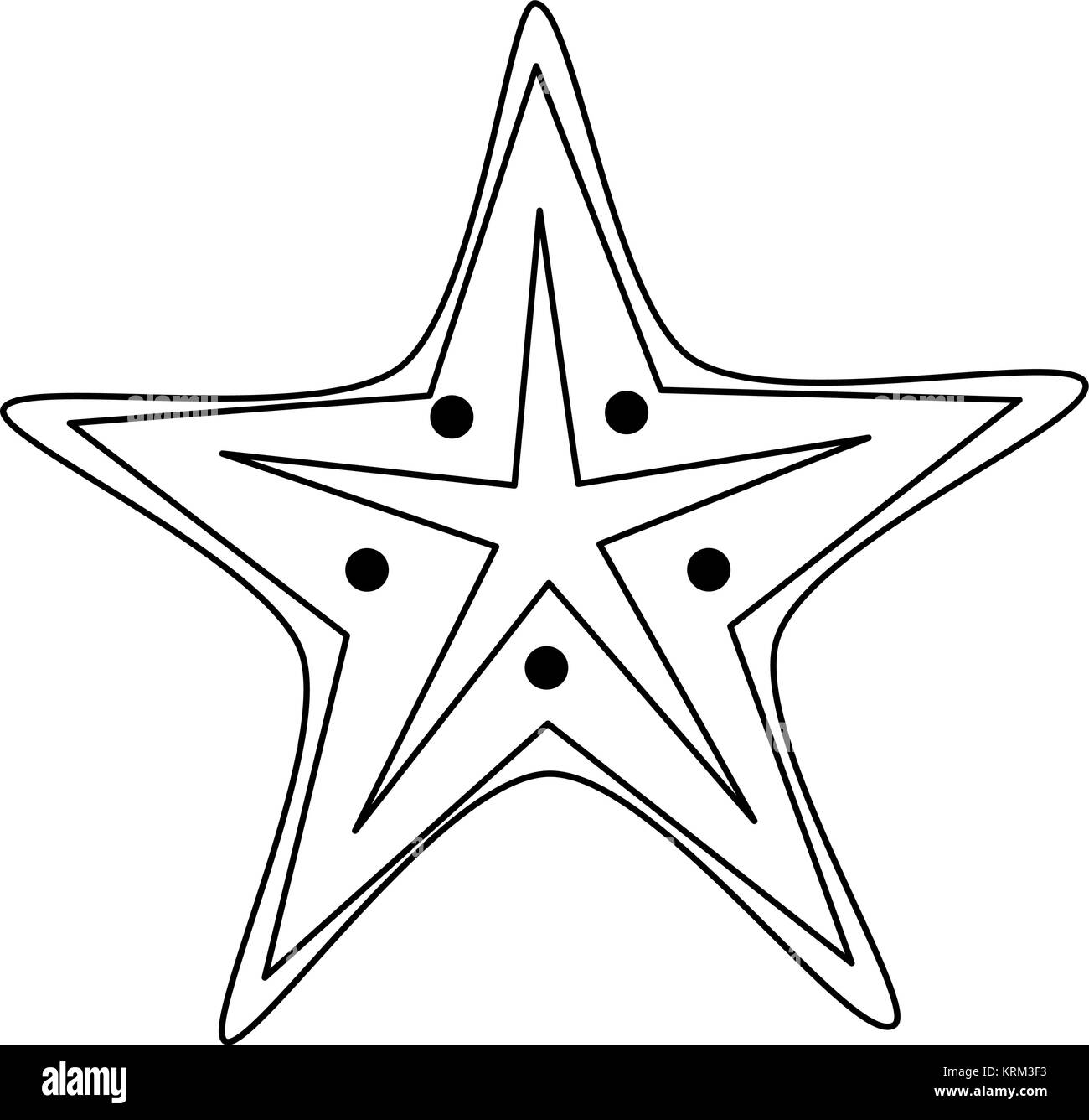 Sea star isolated Stock Vector Image & Art - Alamy