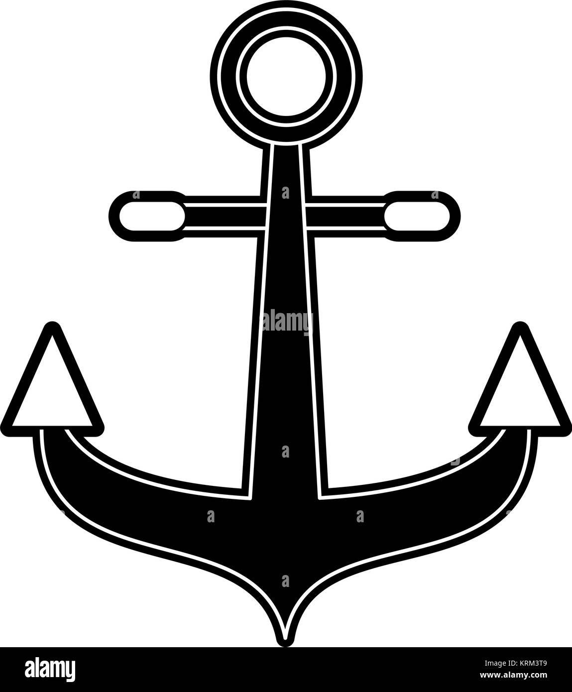 Anchor marine symbol Stock Vector Image & Art - Alamy