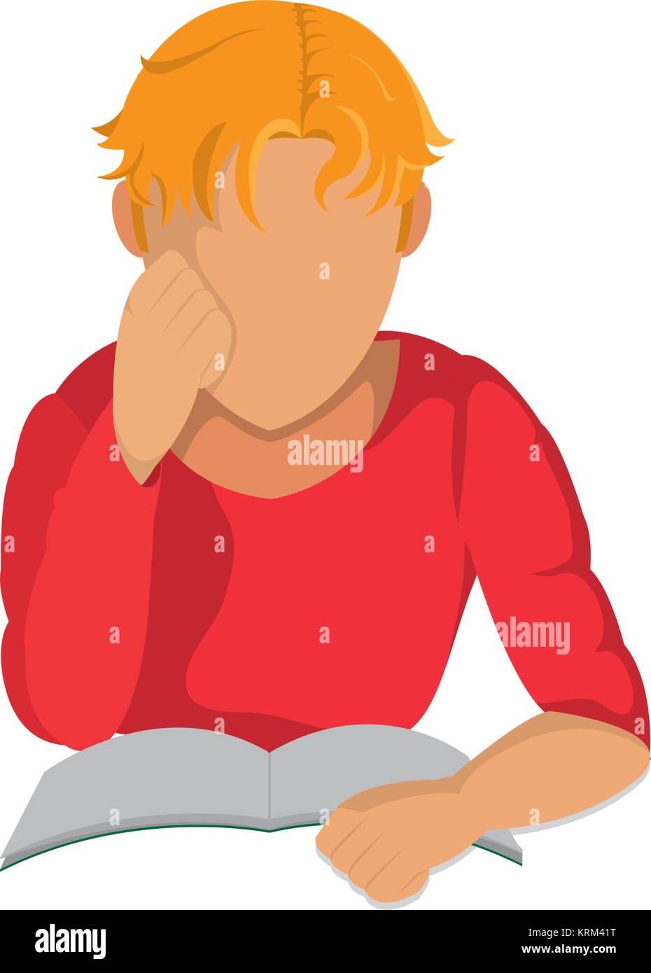 Man reading design Stock Vector Image & Art - Alamy