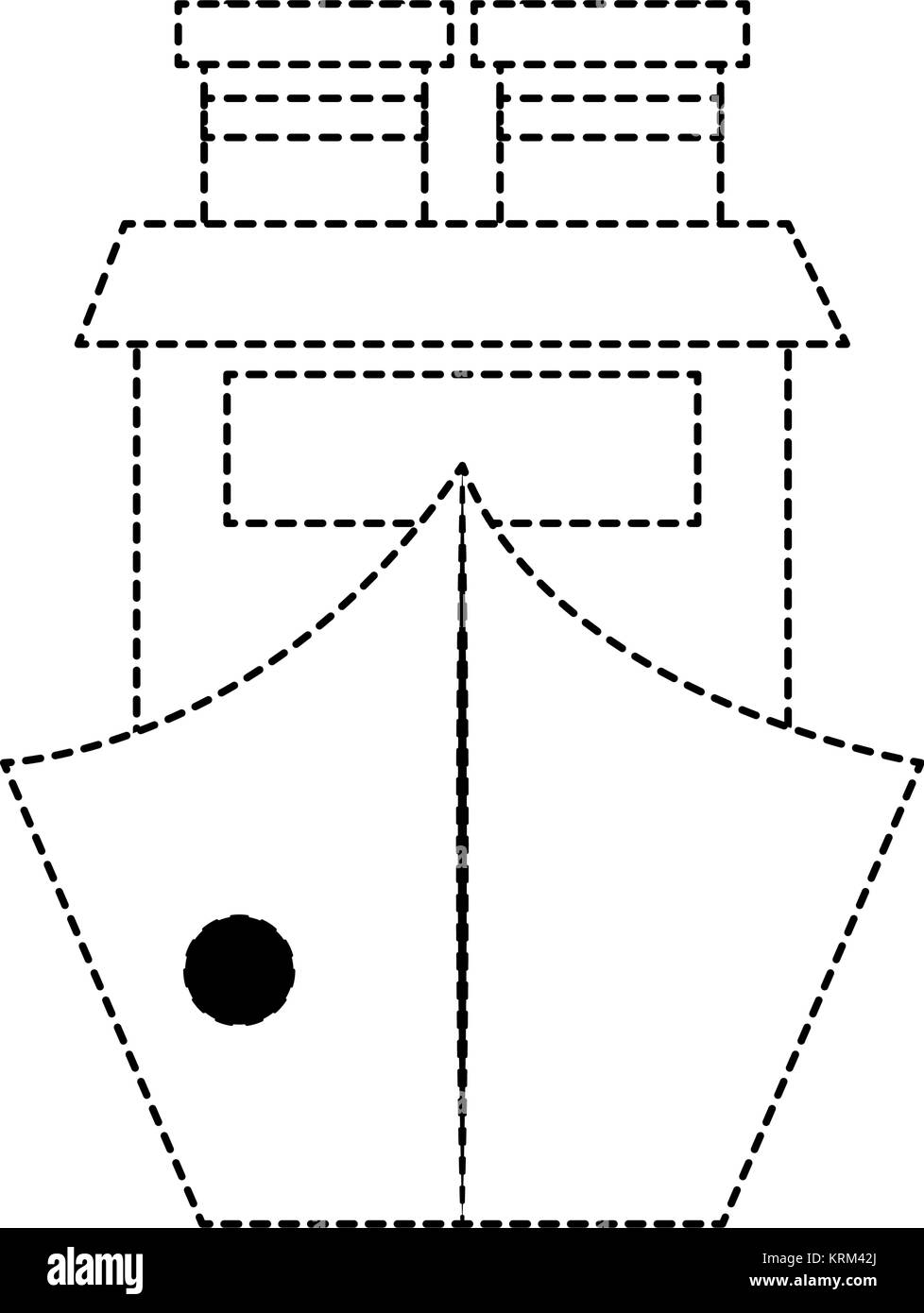 Ship frontview symbol Stock Vector Image & Art - Alamy