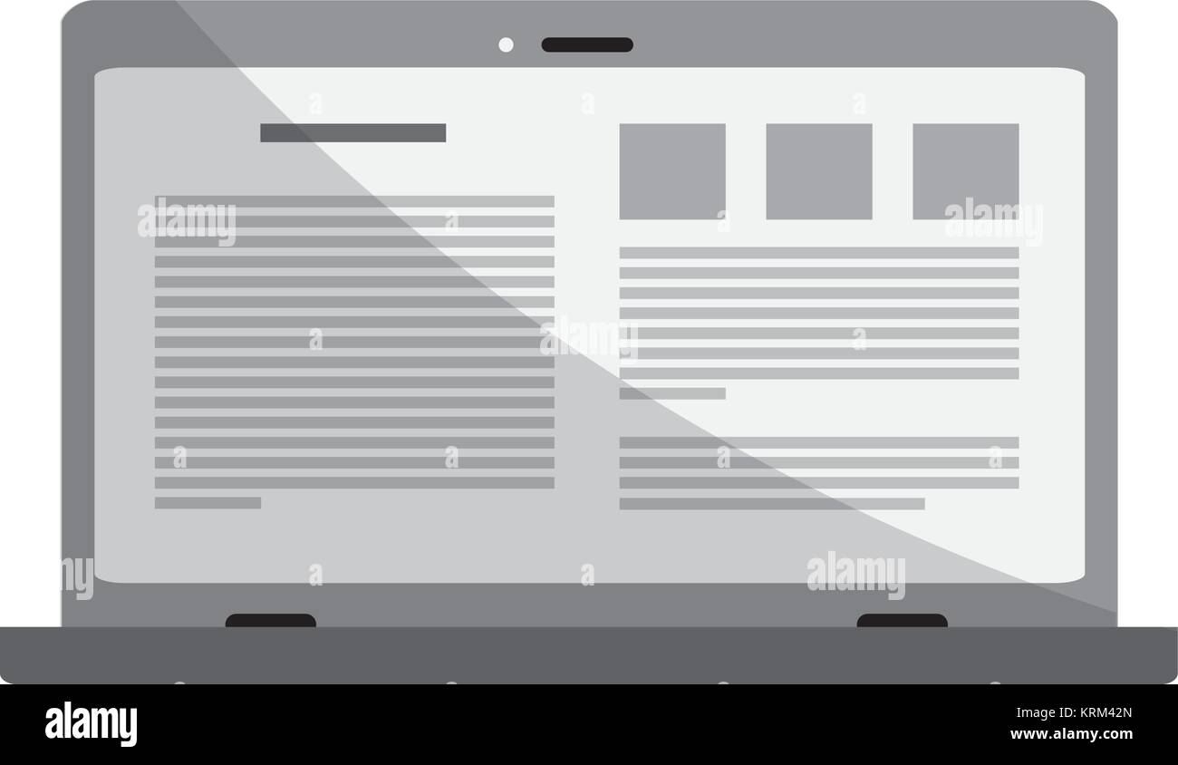 Isolated laptop design Stock Vector Image & Art - Alamy