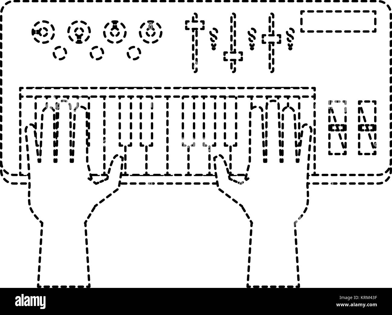 Music keyboard isolated Stock Vector Image & Art - Alamy
