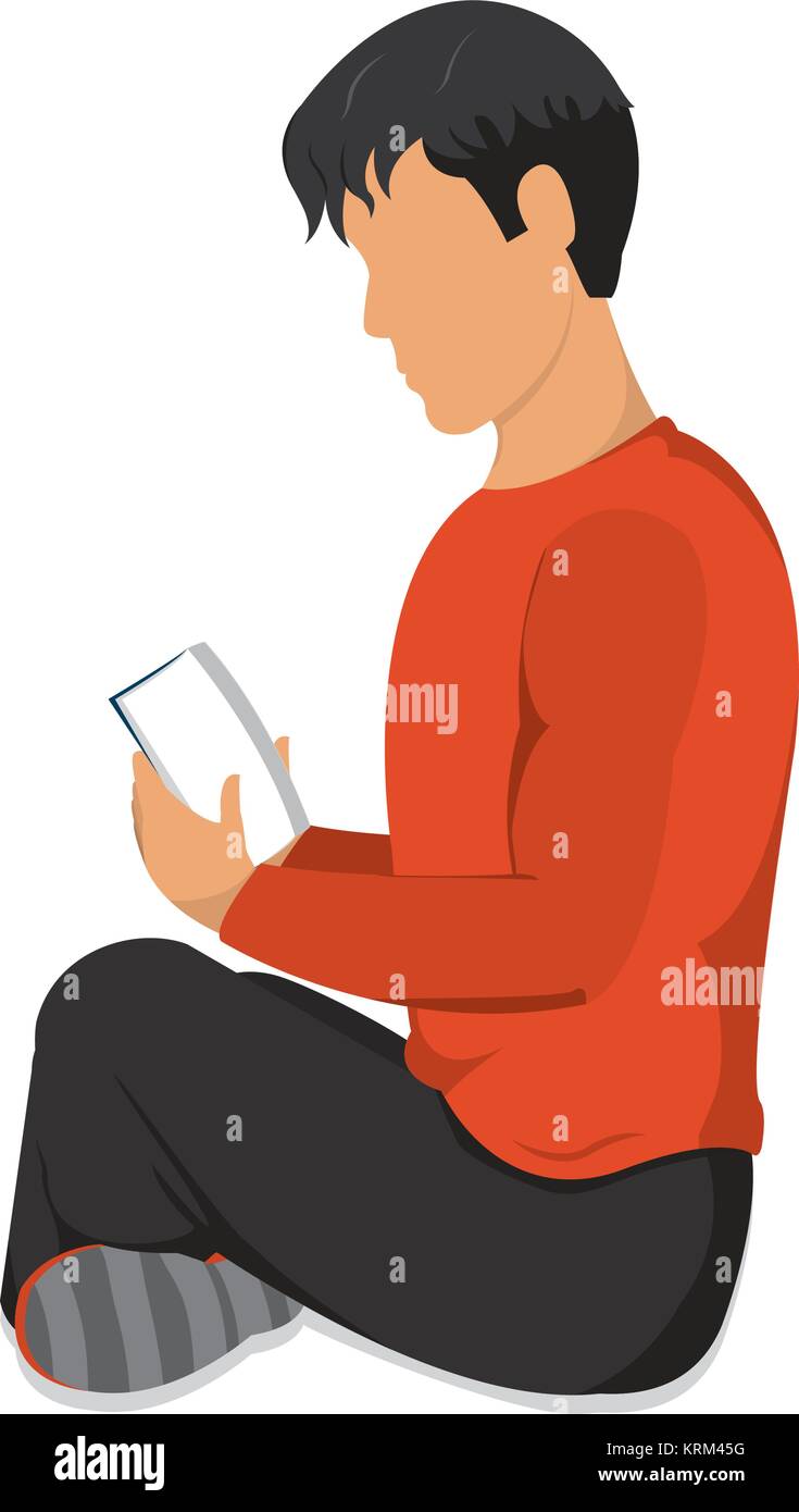 Man reading design Stock Vector Image & Art - Alamy