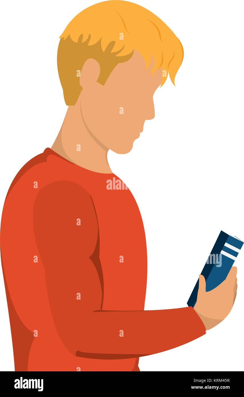 Man reading design Stock Vector Image & Art - Alamy