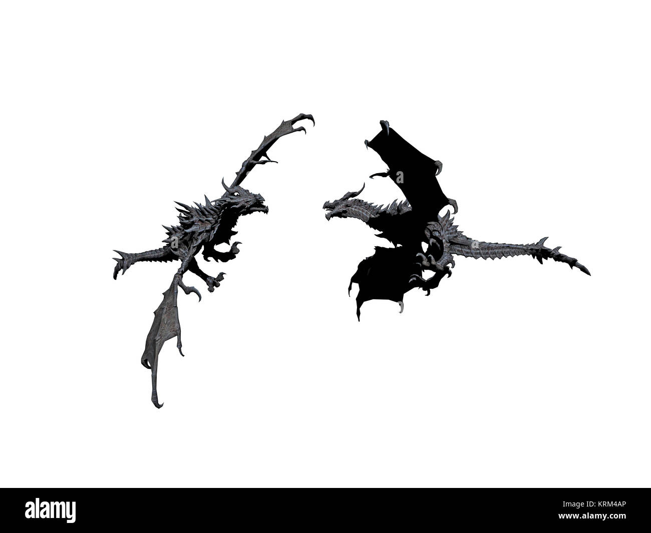 exempted cartoon dragon Stock Photo - Alamy