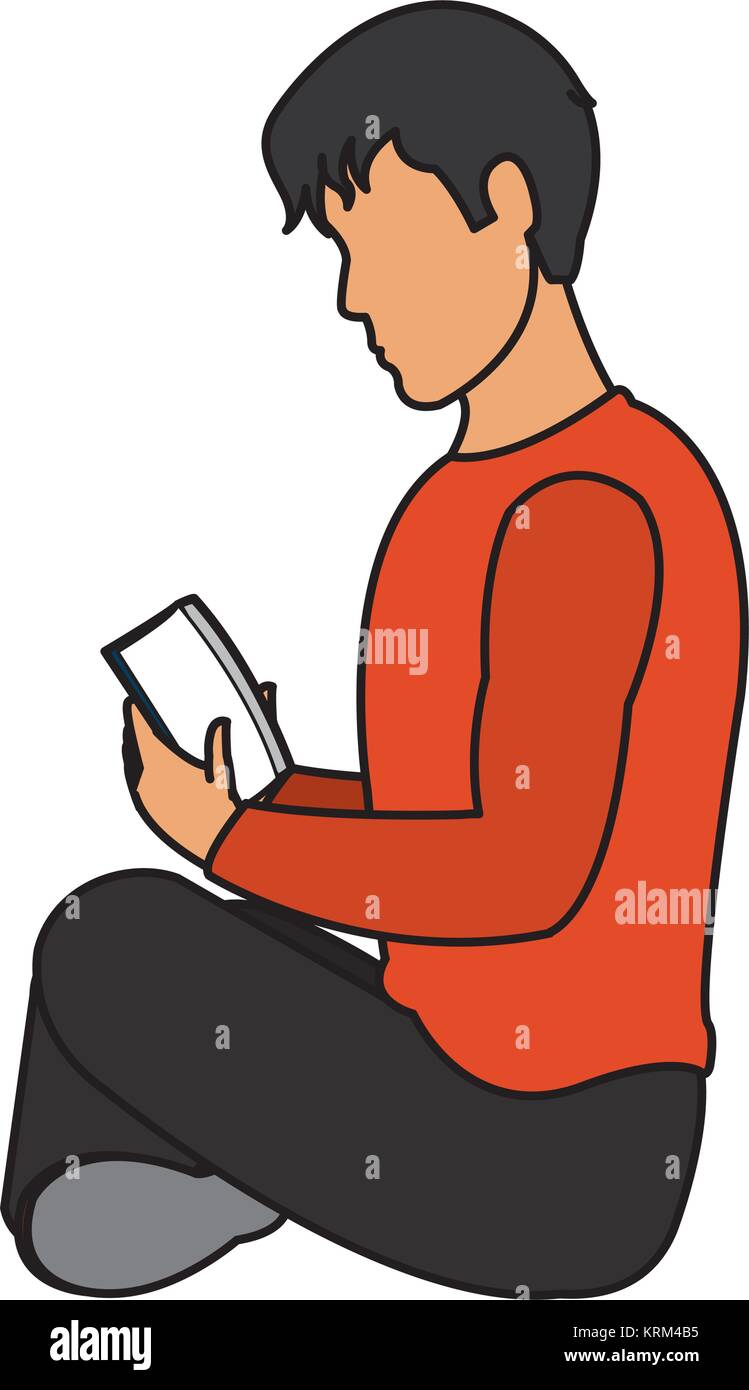 Man reading design Stock Vector Image & Art - Alamy
