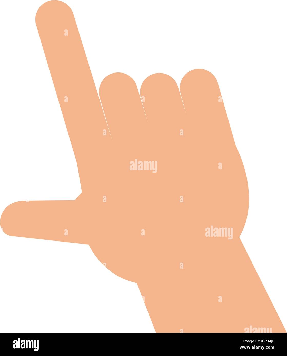 Hand pointing symbol Stock Vector Image & Art - Alamy