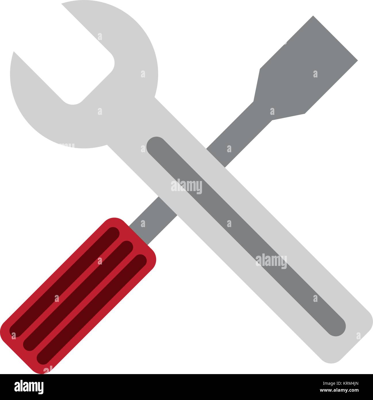Wrench and screwdriver crossed symbol Stock Vector Image & Art - Alamy