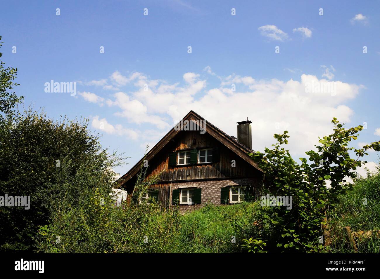 beautiful house in the alps Stock Photo - Alamy