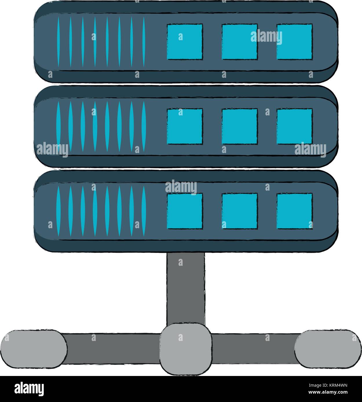 Database servers digital datacenter Stock Vector Images - Alamy