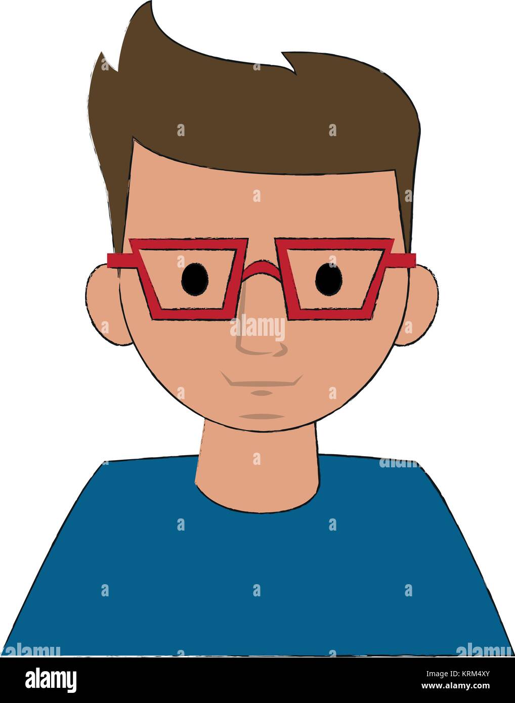 Geek man cartoon Stock Vector Image & Art - Alamy
