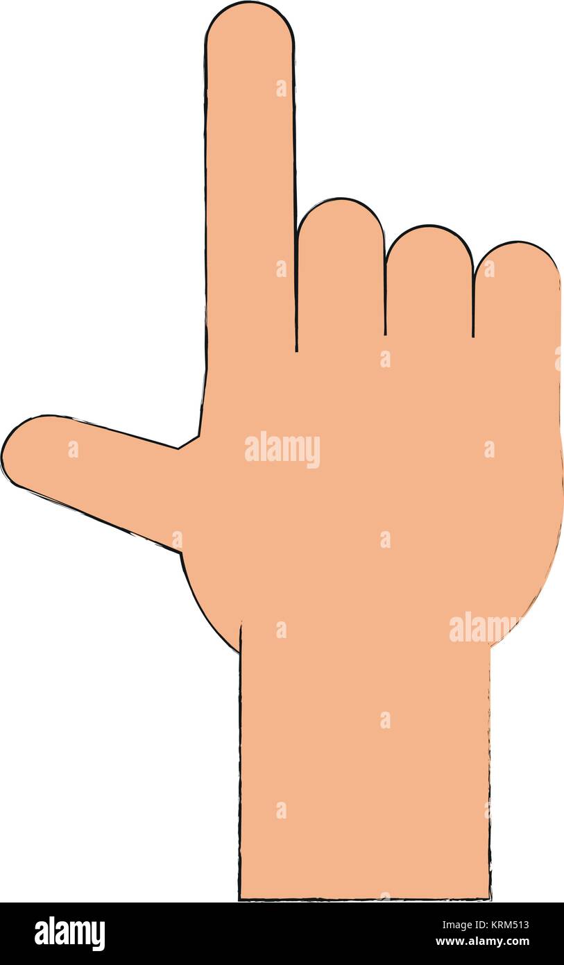 Hand pointing symbol Stock Vector Image & Art - Alamy