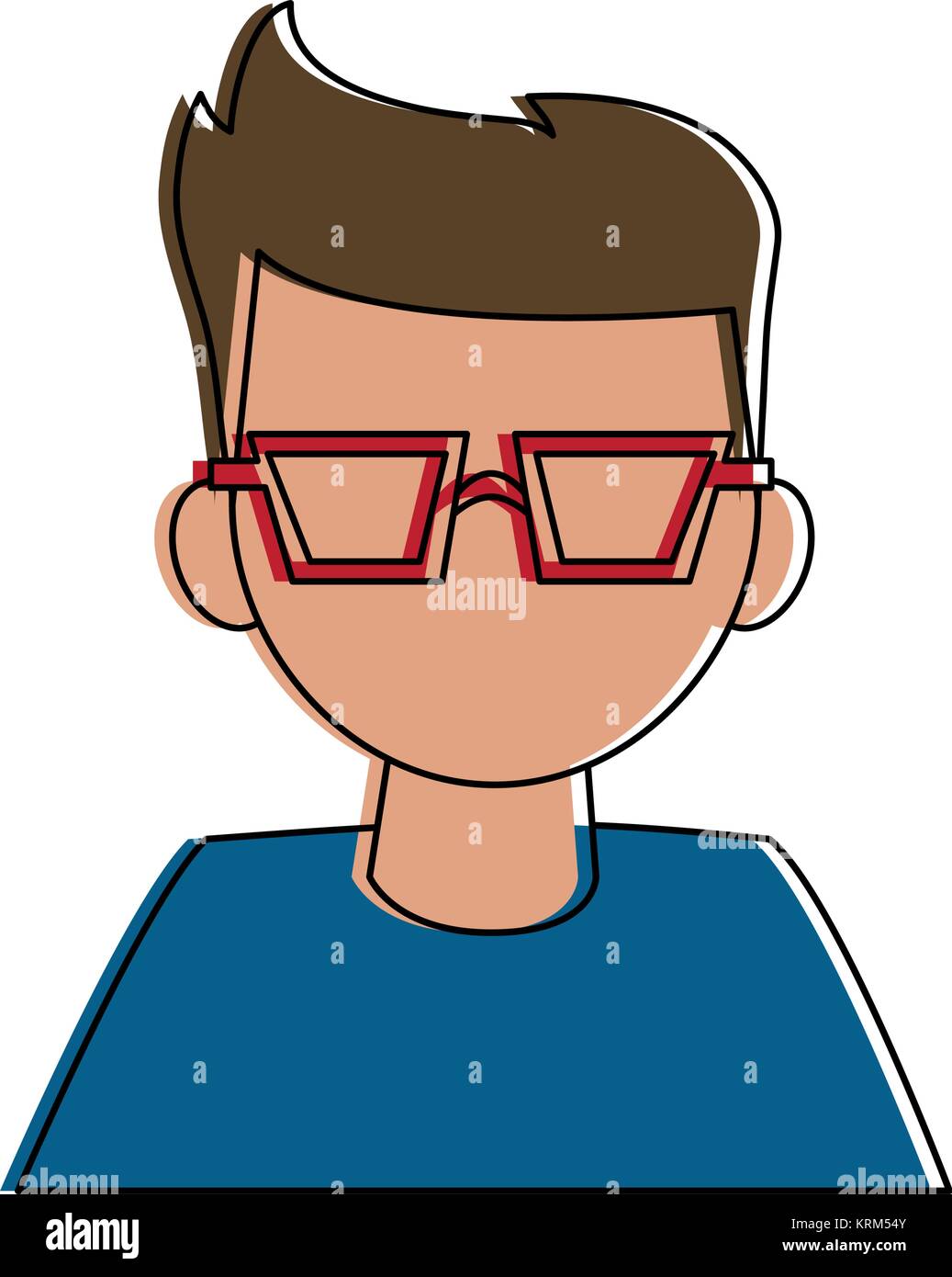 Geek man cartoon Stock Vector Image & Art - Alamy