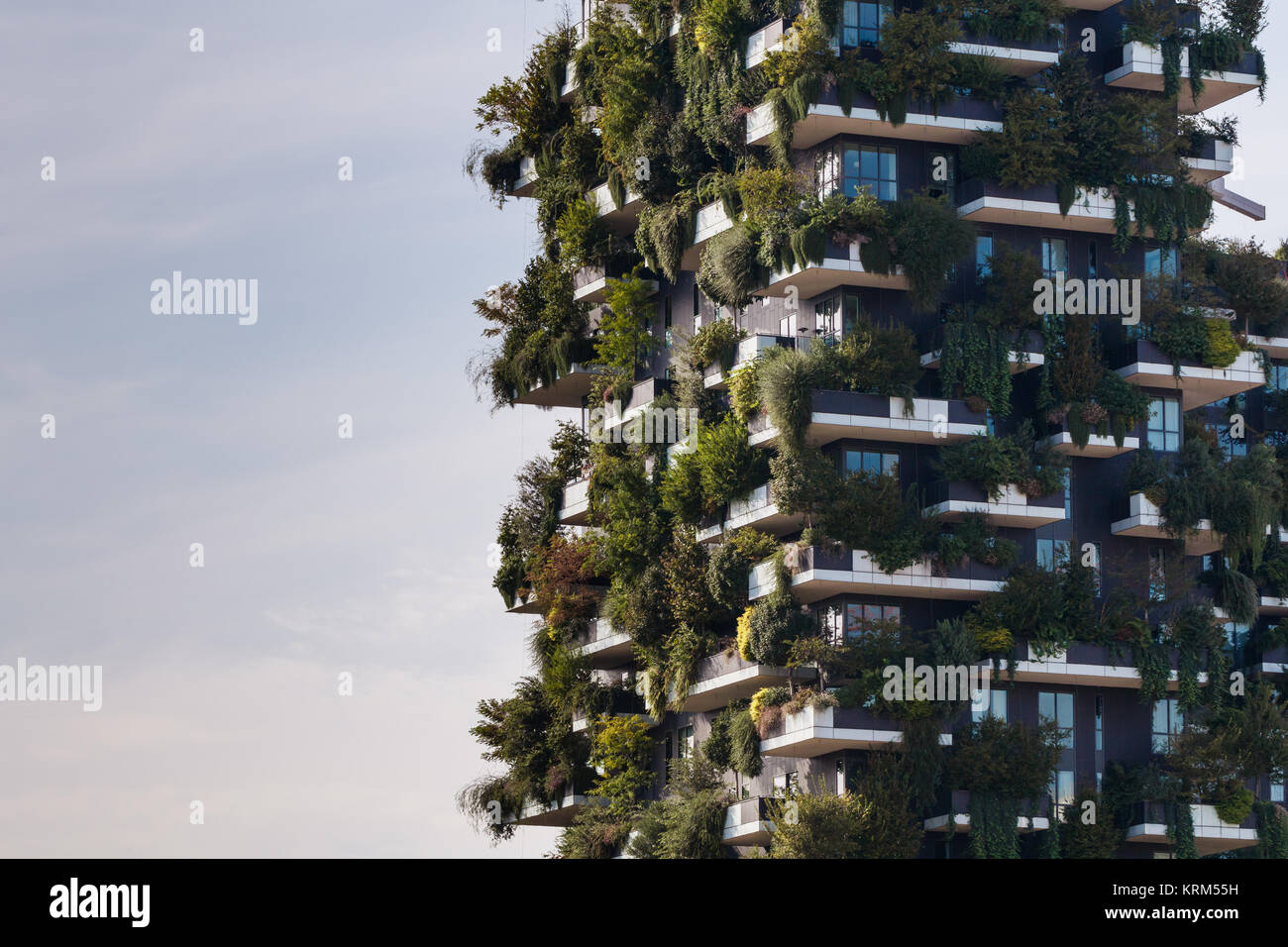 ITALY, MILAN - 22 SEPTEMBER, 2017: Bosco Verticale, the vertical forest ...