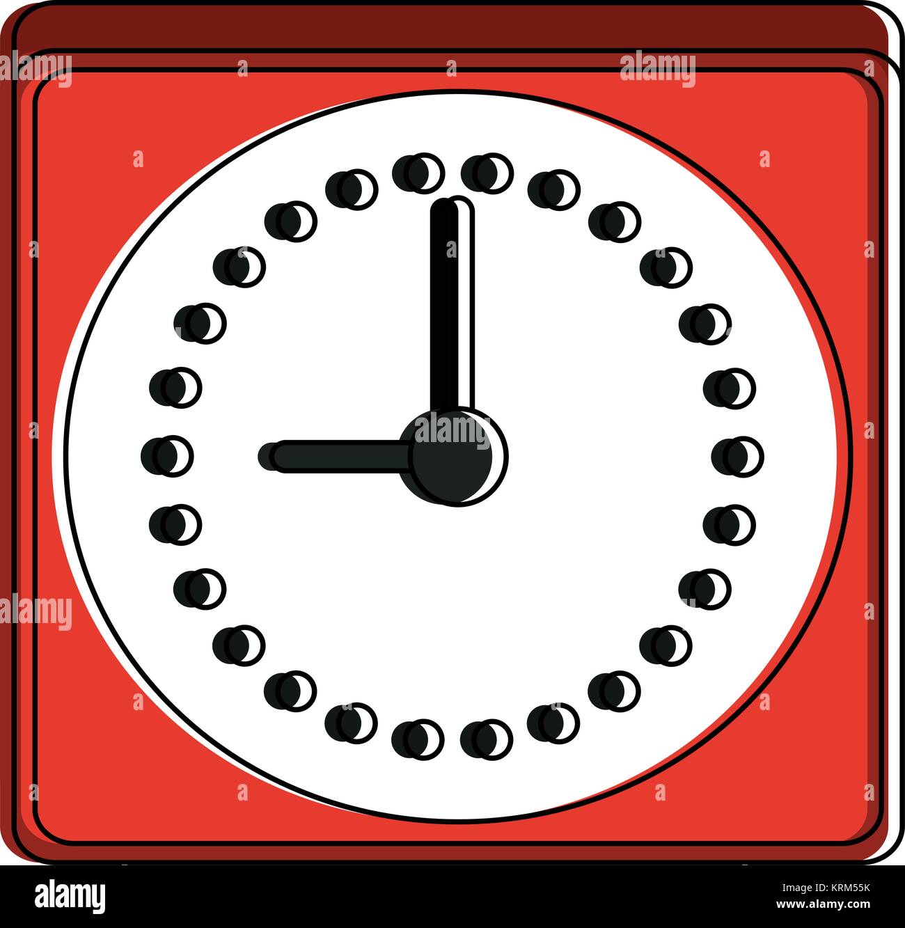 Clock round frame Stock Vector Image & Art - Alamy