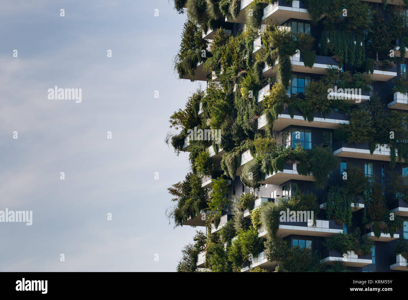 ITALY, MILAN - 22 SEPTEMBER, 2017: Bosco Verticale, the vertical forest ...