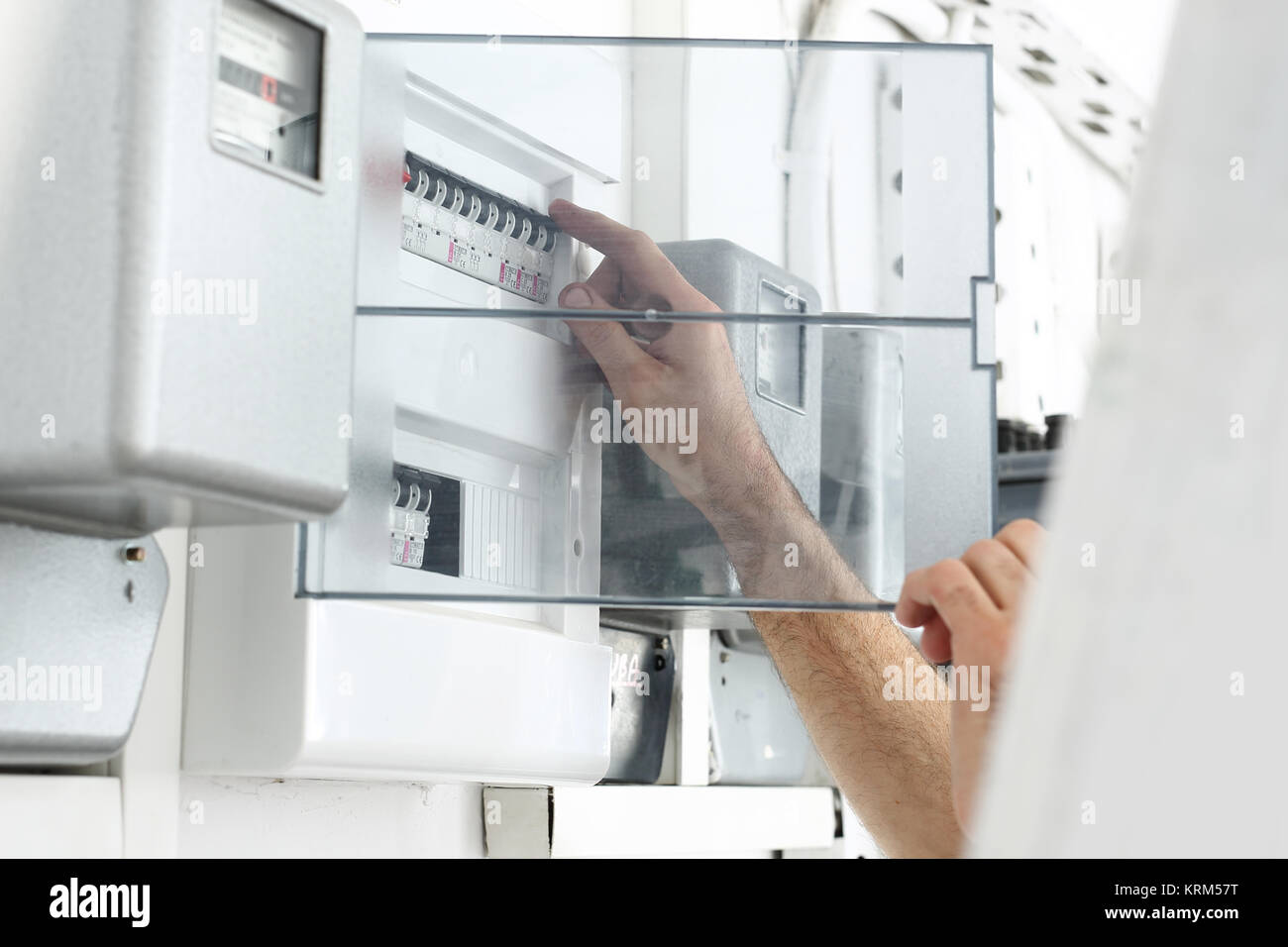power distribution in the home Stock Photo - Alamy