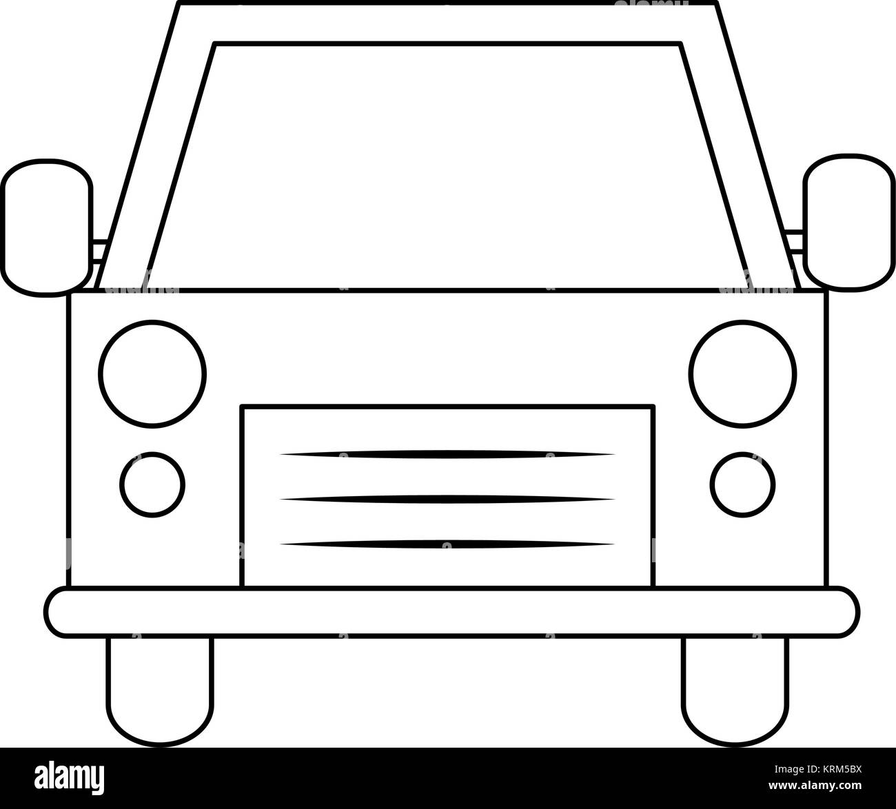 car vehicle frontview Stock Vector Image & Art - Alamy