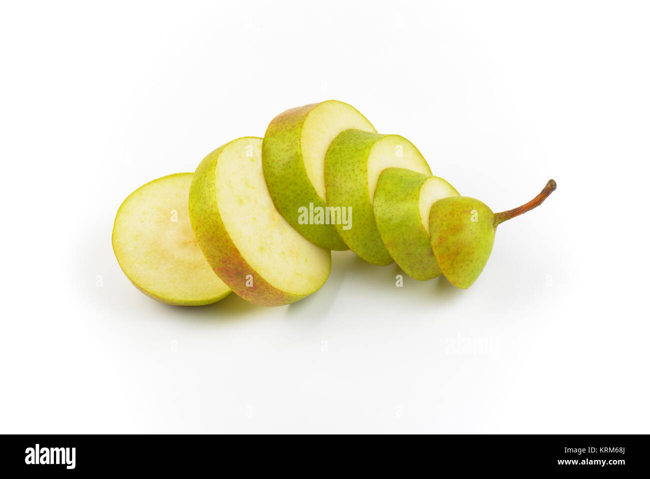 sliced fresh pear Stock Photo - Alamy