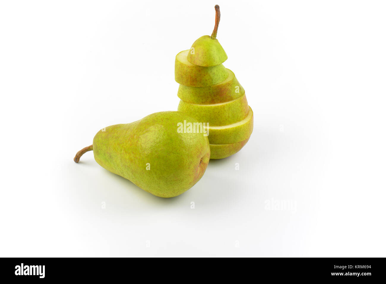 whole and sliced pears Stock Photo - Alamy