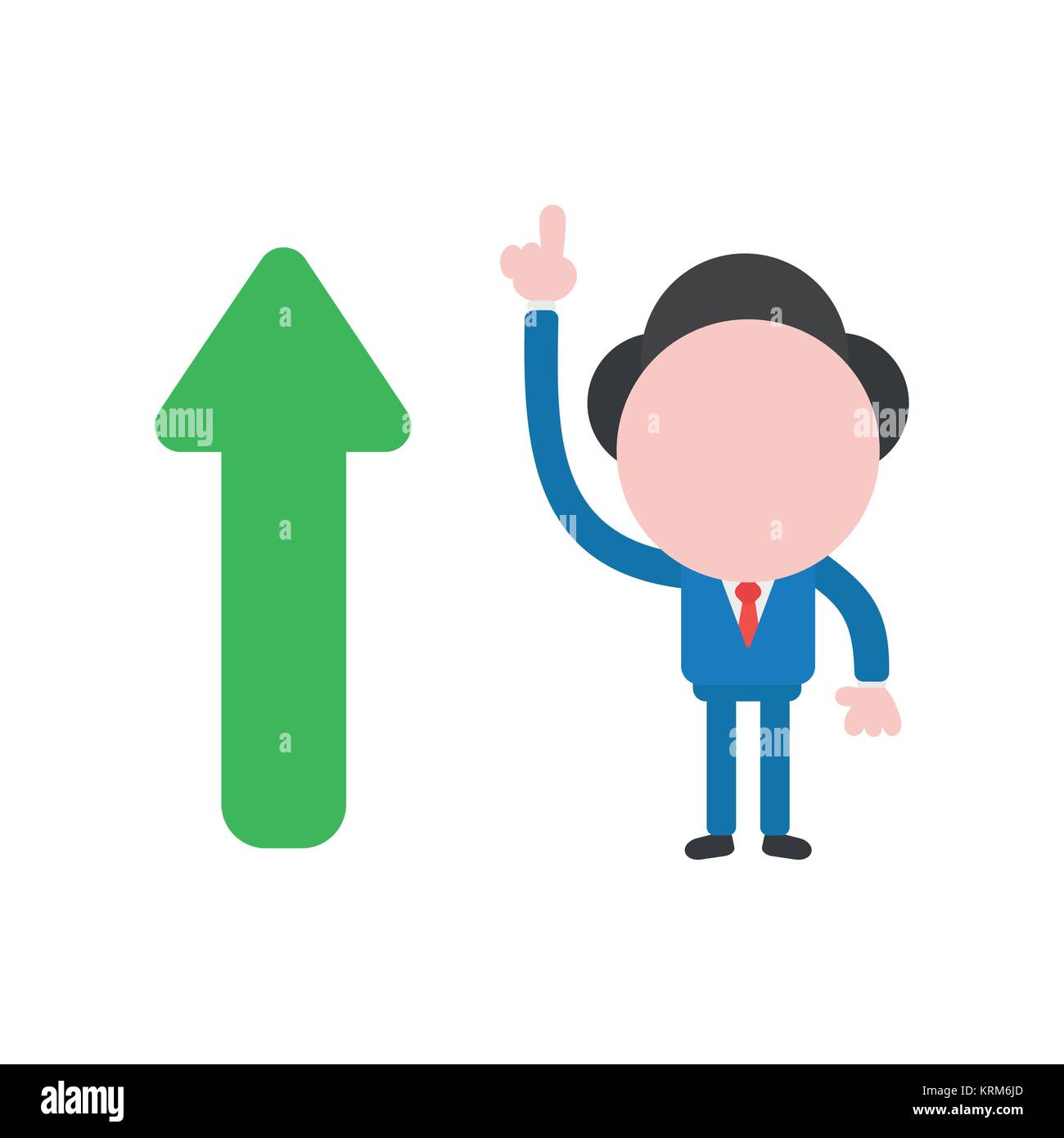 Vector cartoon illustration concept of faceless businessman mascot ...