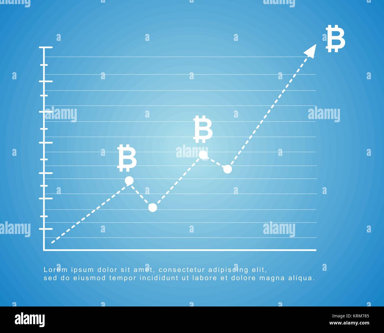 Bitcoin background on blue background Stock Vector Image & Art - Alamy