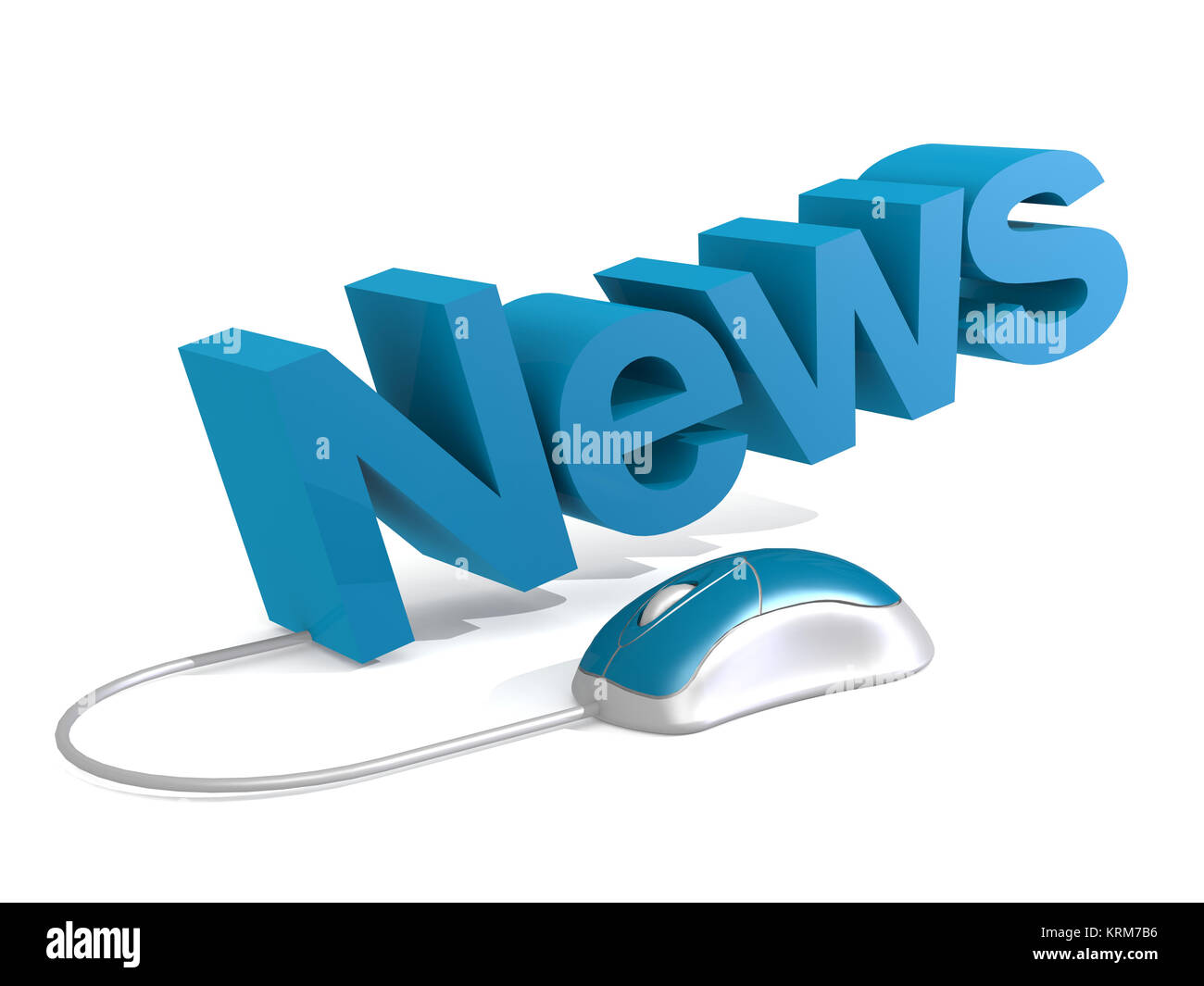 News word with blue mouse Stock Photo - Alamy