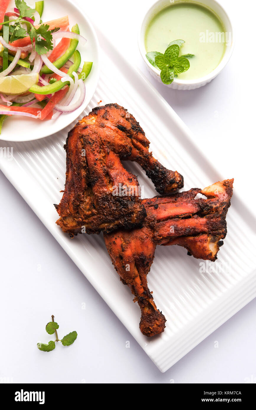 Tandoori Chicken Platter Stock Photo - Alamy