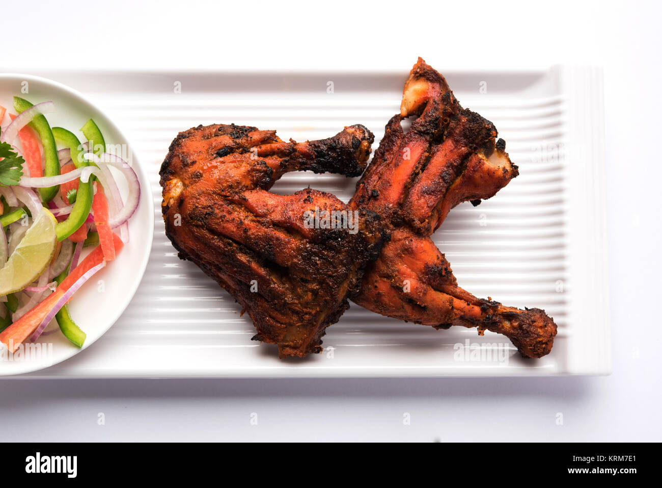 Tandoori Chicken Platter Stock Photo - Alamy