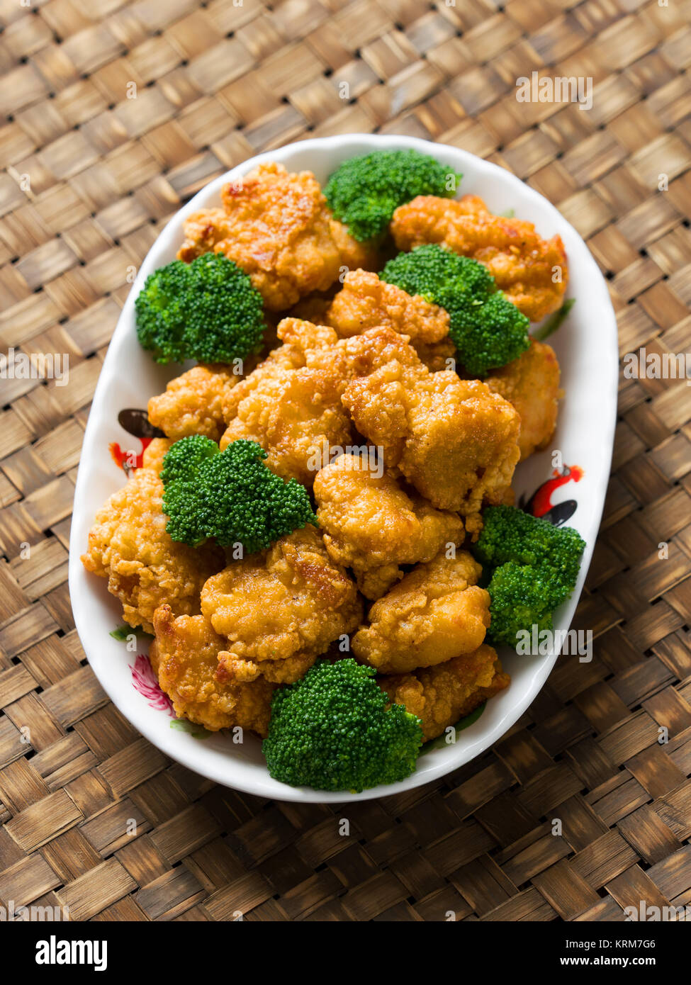 american chinese takeout general tso chicken Stock Photo - Alamy