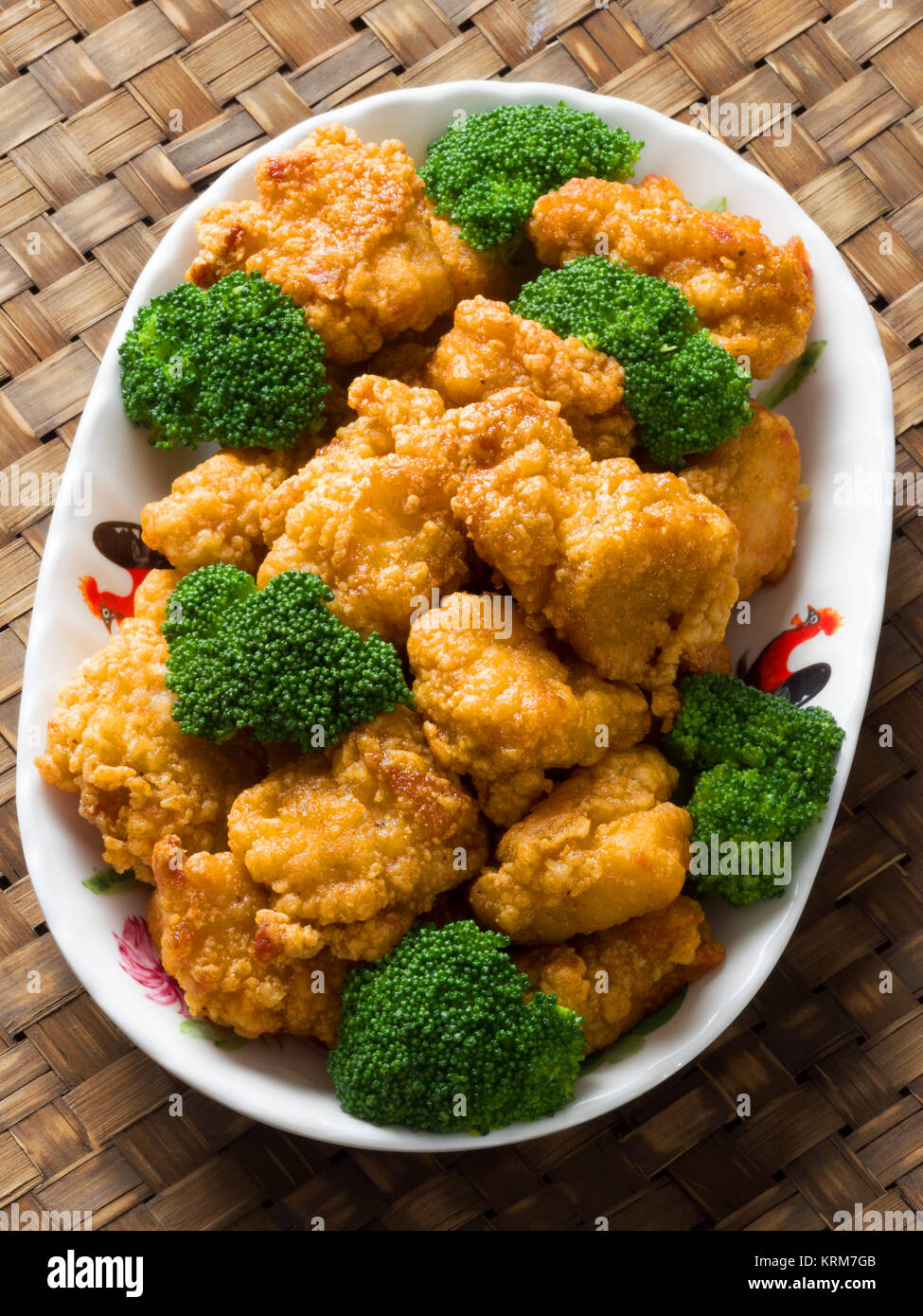 american chinese takeout general tso chicken Stock Photo - Alamy