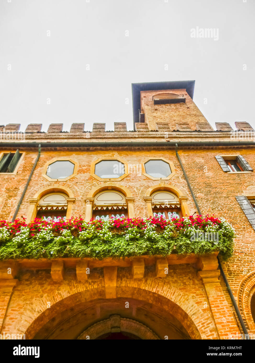 Beautiful balcony in Italy Stock Photo - Alamy