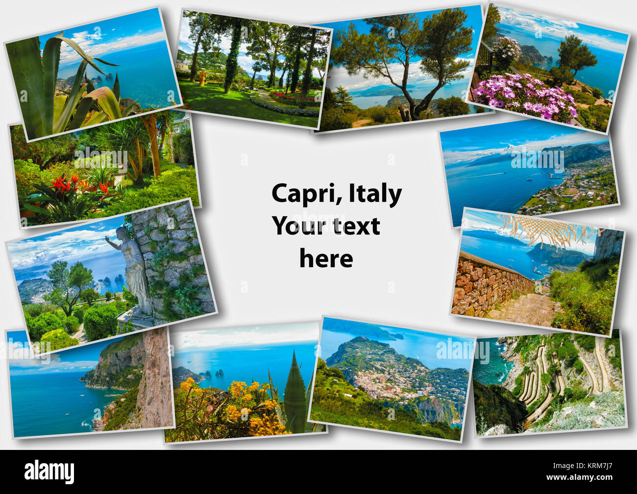 Capri, beautiful and famous island in the Mediterranean Sea Coast ...