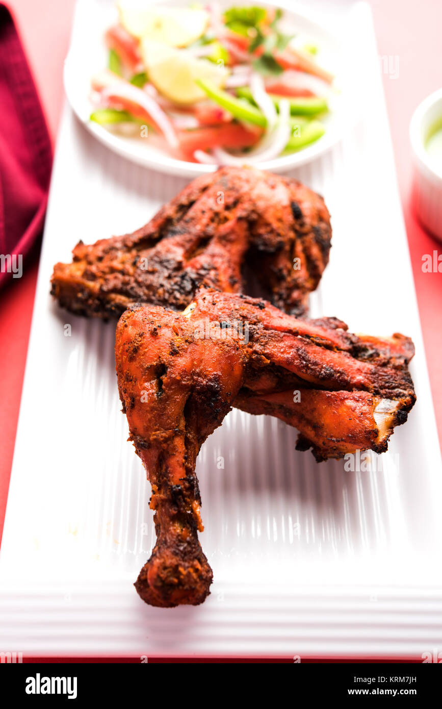 Tandoori Chicken Platter Stock Photo - Alamy