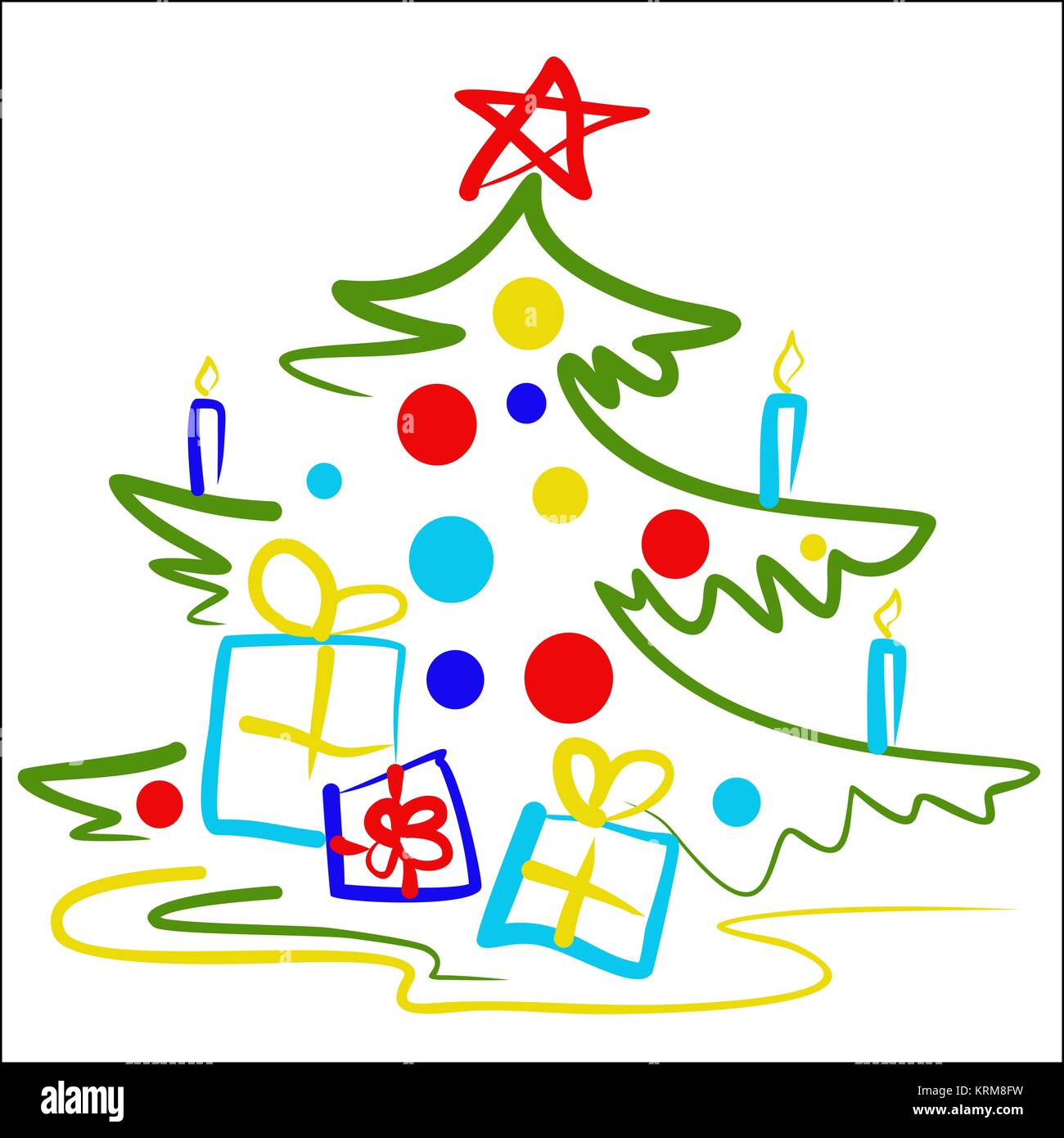 Stylized tree illustration hi-res stock photography and images - Alamy