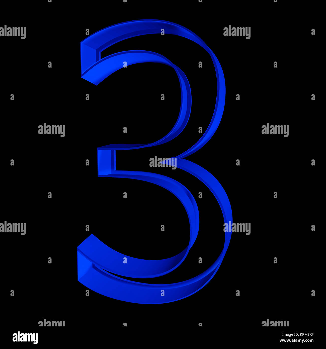 Alphabet Letter 3 Stock Photo - Alamy