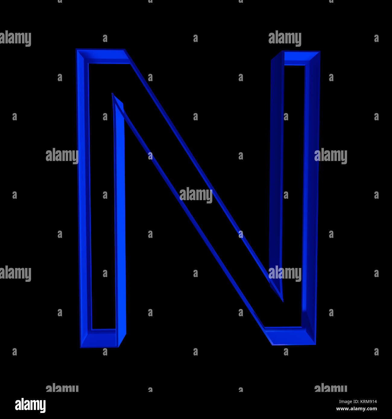 Alphabet Letter N Stock Photo - Alamy