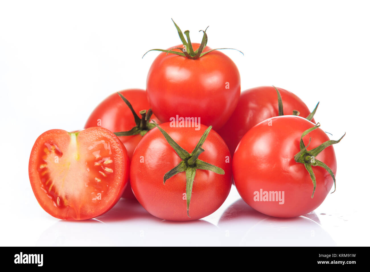 Tomato isolated on white Stock Photo - Alamy