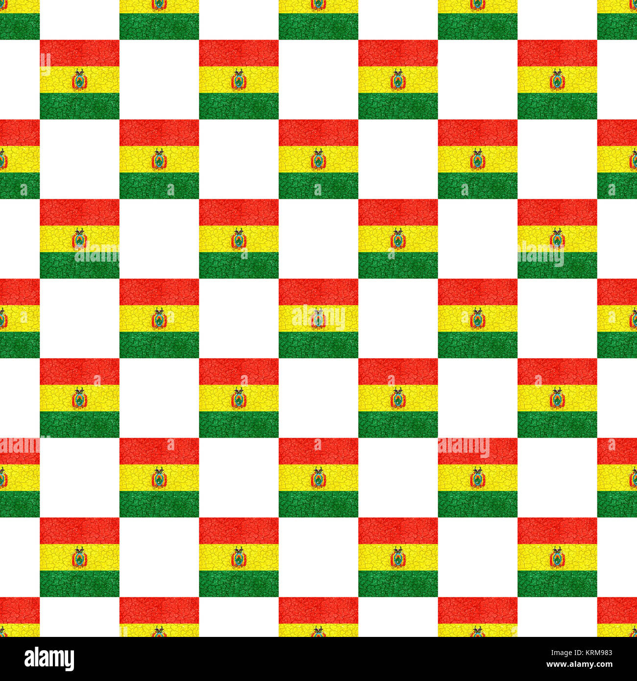 Grunge Style Bolivia National Flag Pattern Stock Photo - Alamy