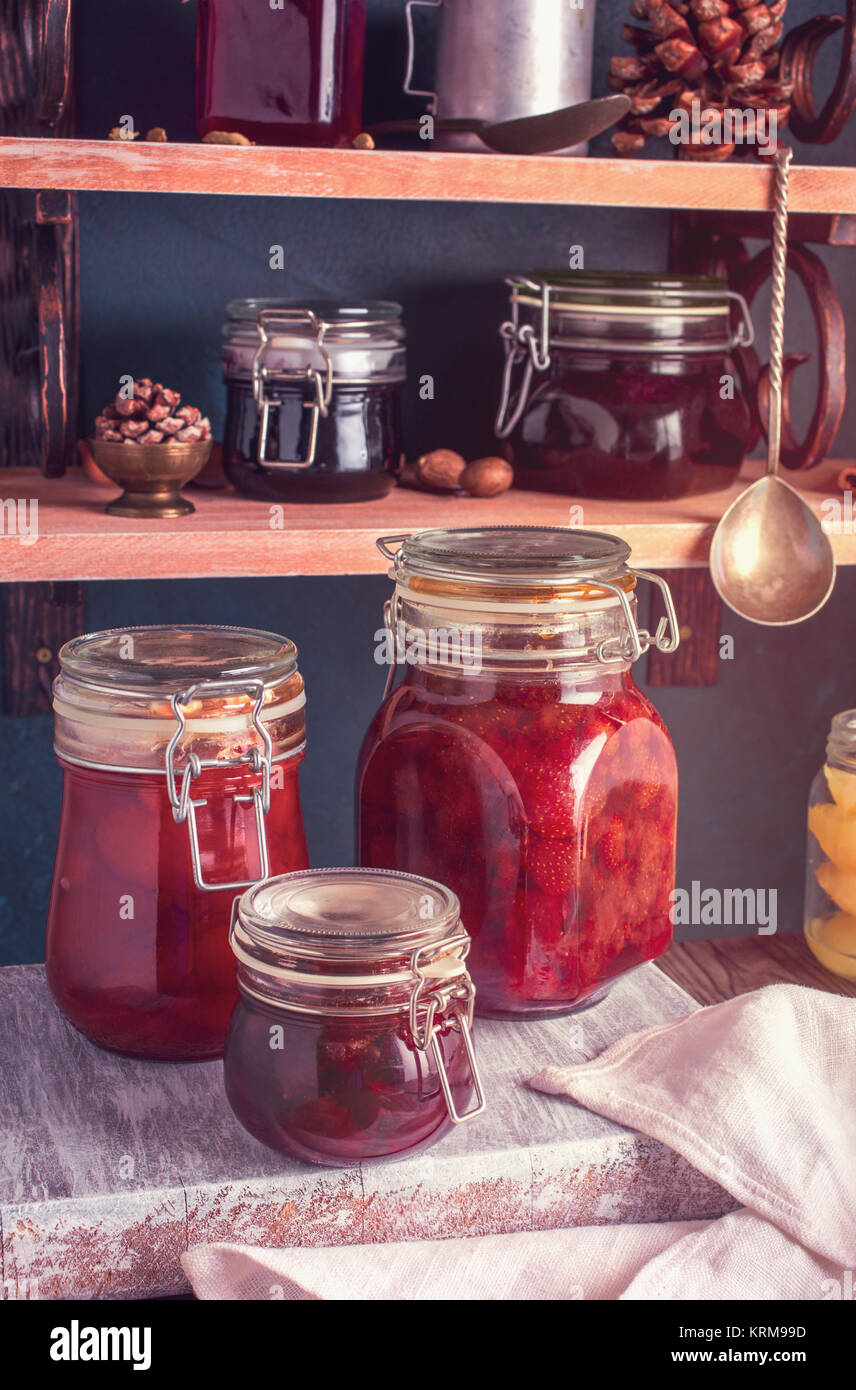 Homemade jam closeup Stock Photo - Alamy