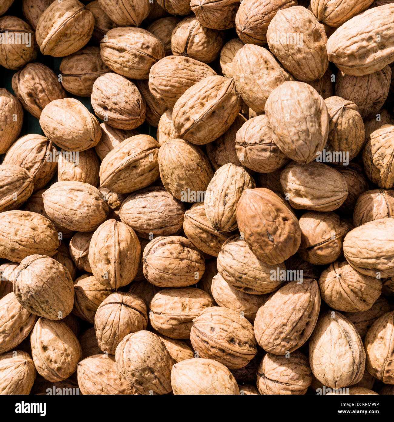 Walnut background. walnut as a texture Stock Photo - Alamy