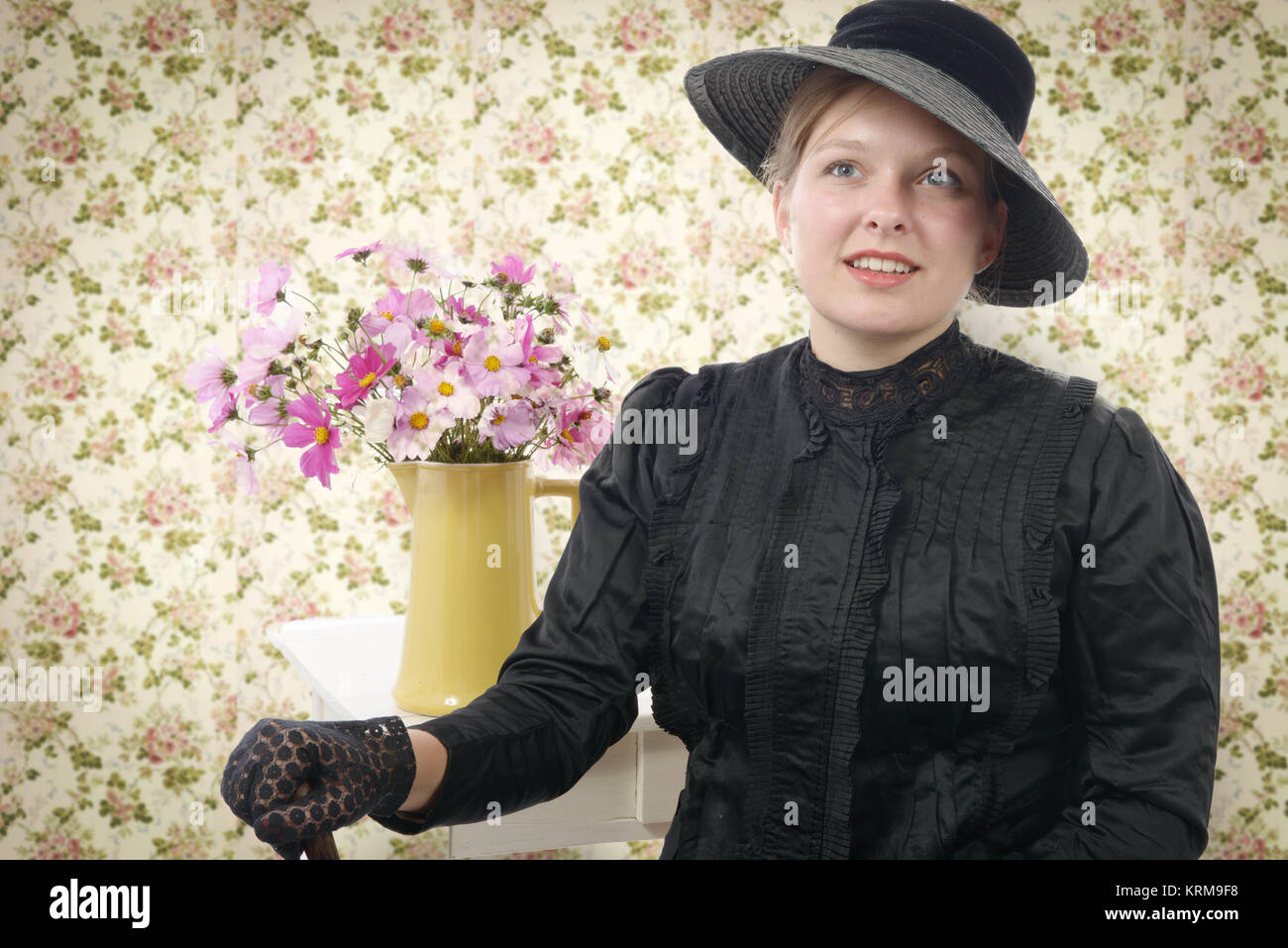 Woman disguised in traditional hi-res stock photography and images - Alamy