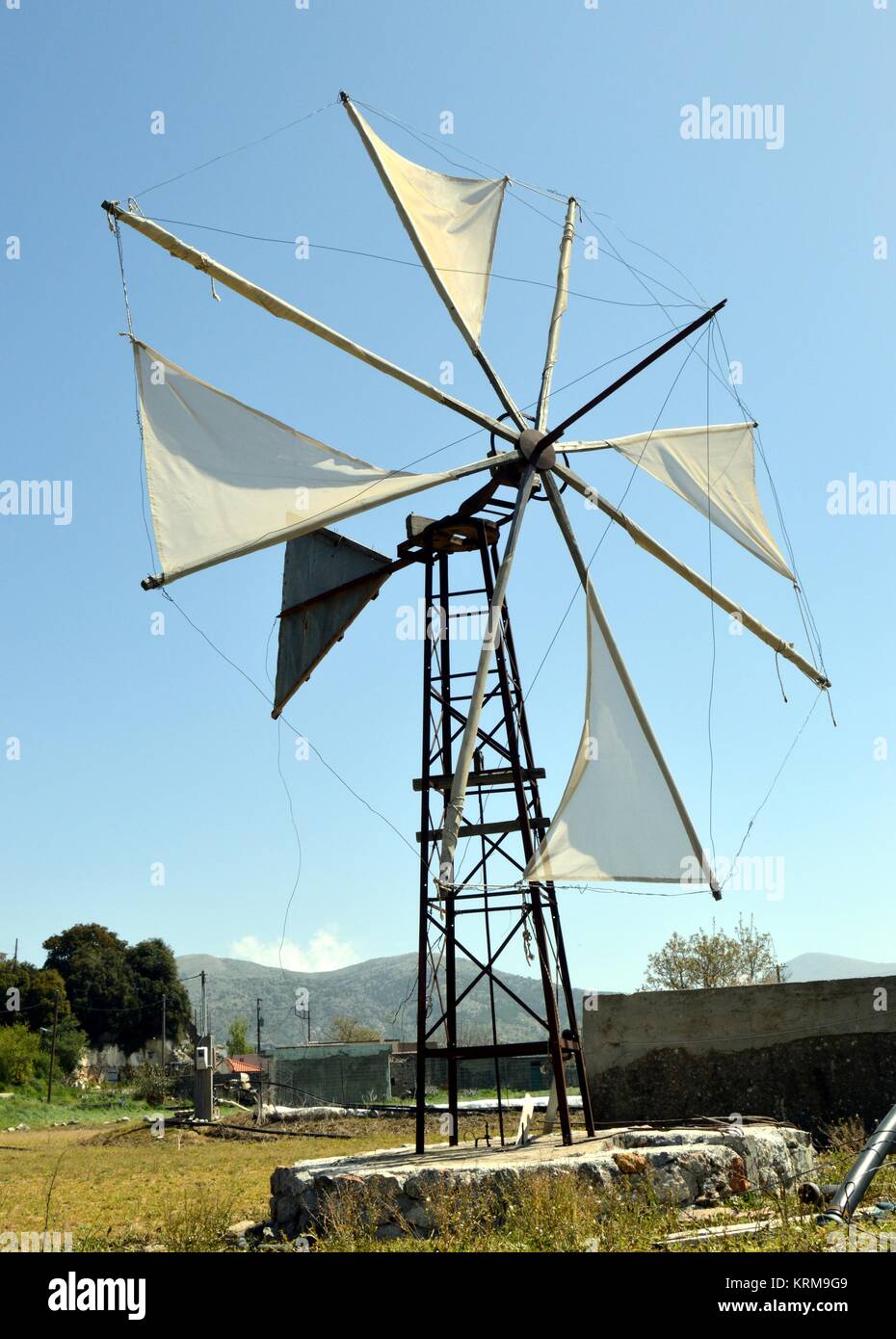 A water pump activated by the wind Stock Photo - Alamy