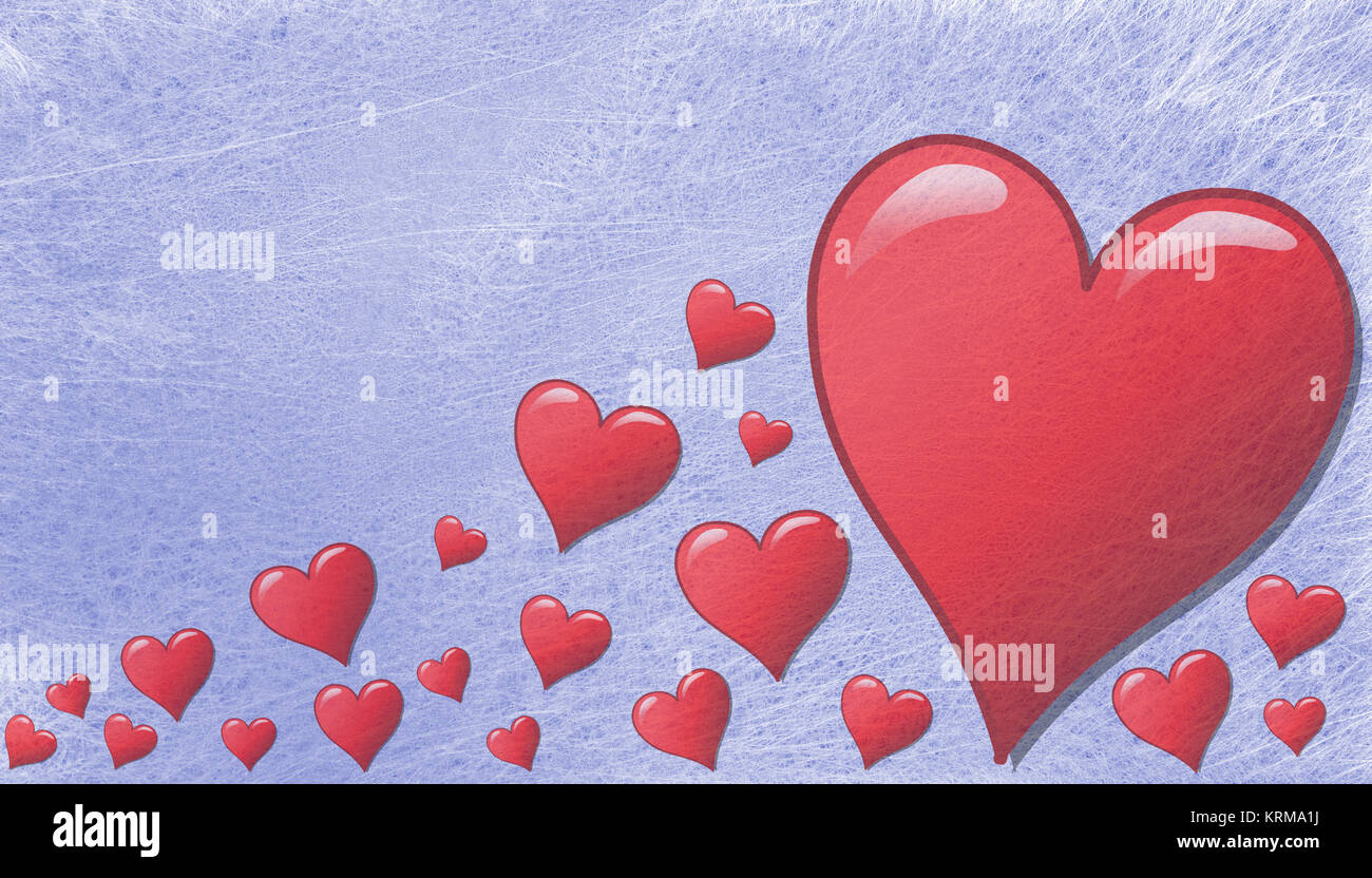 several hearts in different sizes Stock Photo - Alamy