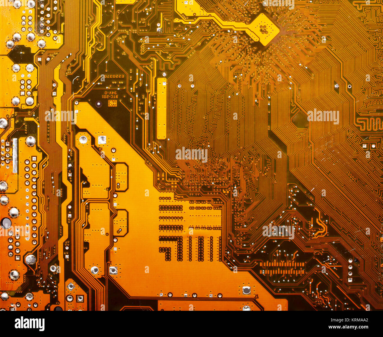 yellow electronic circuit board Stock Photo - Alamy