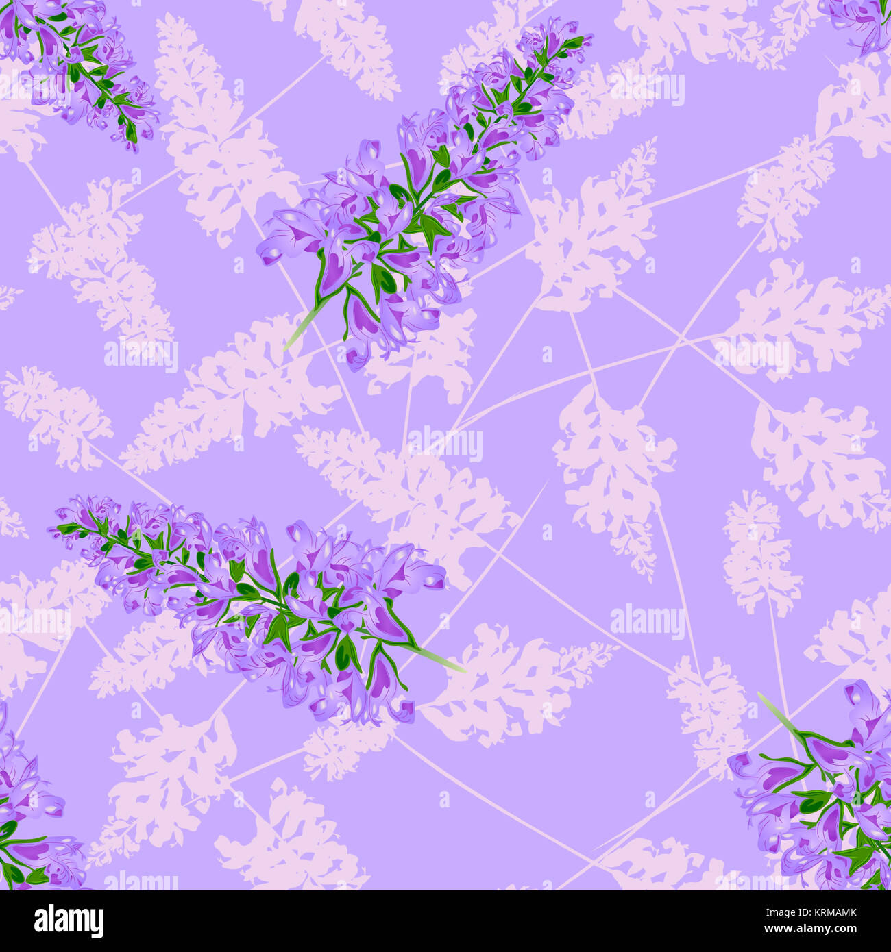 Purple floral seamless pattern Stock Photo - Alamy