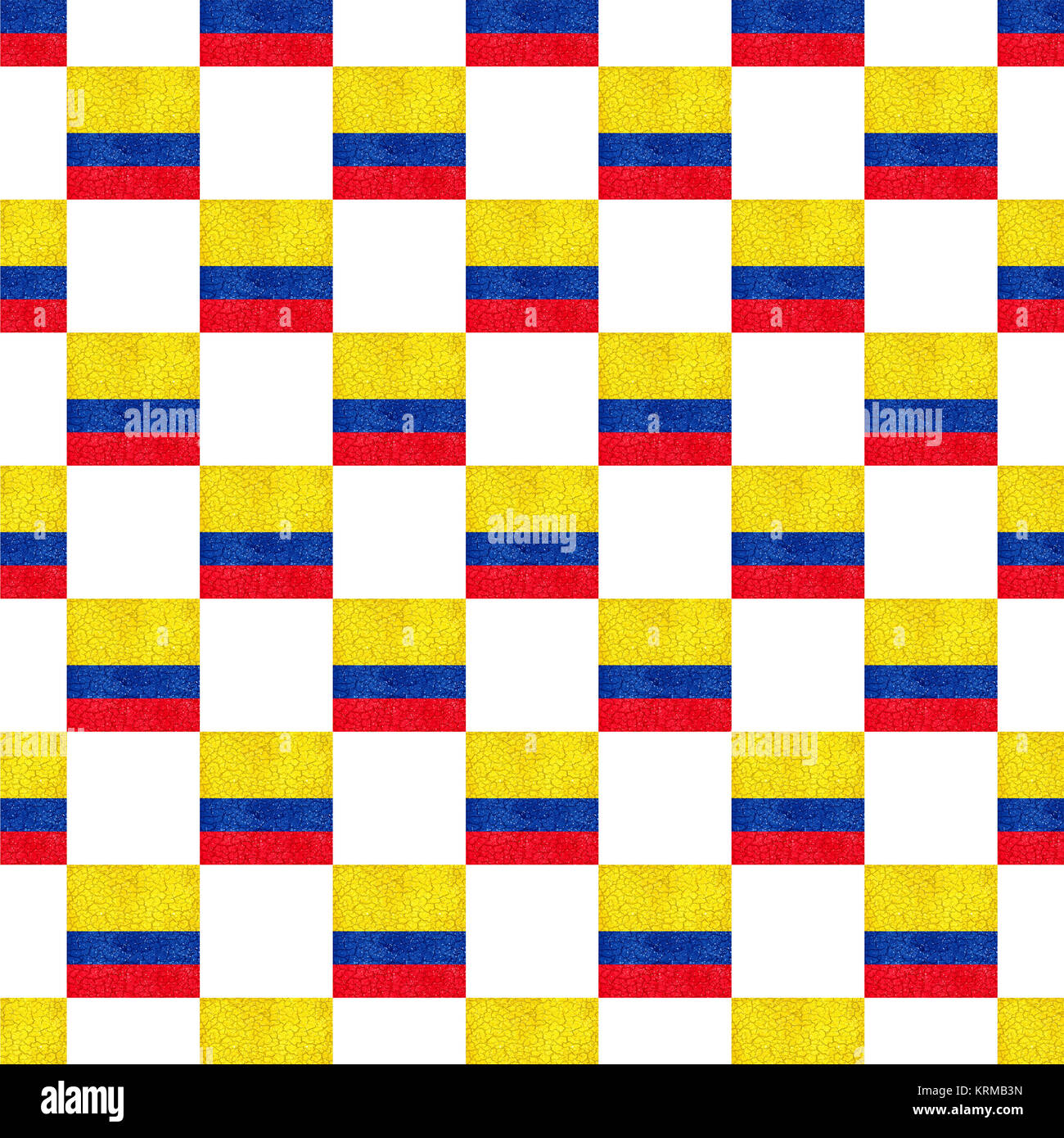 Grunge Style Colombia National Flag Pattern Stock Photo - Alamy