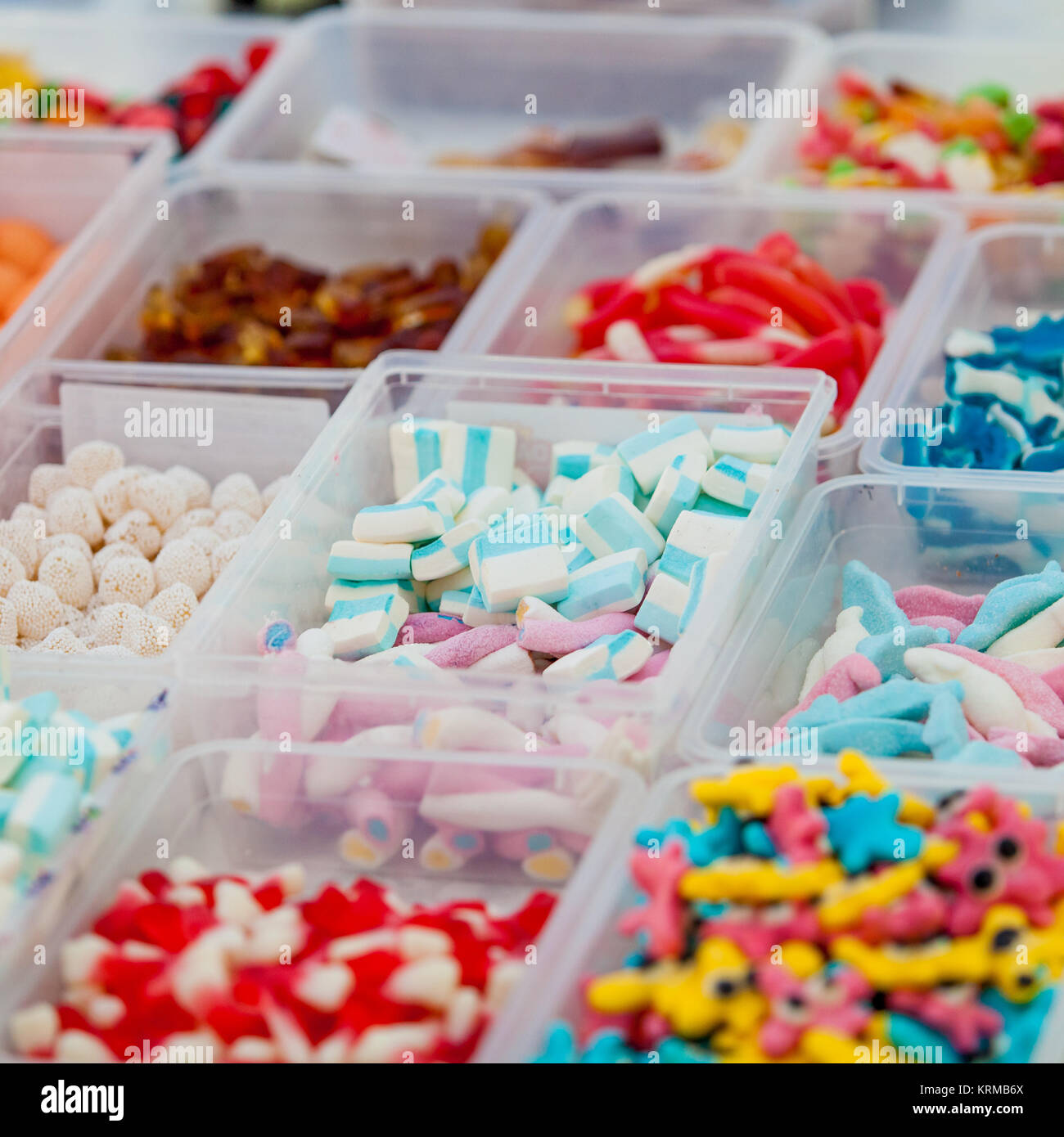 Assorted candy in a market. colorful candies and jellies Stock Photo ...