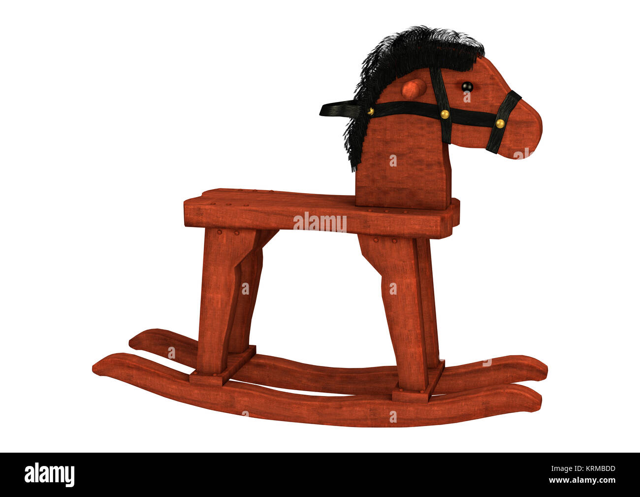 Vintage rocking horse on Cut Out Stock Images & Pictures - Alamy